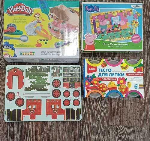 Игрушки пазлы пластилин play dou
