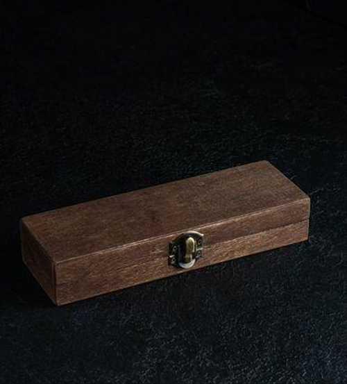 Деревянная прямоугольная коробочка