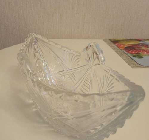 Хрустальная конфетница, салатница