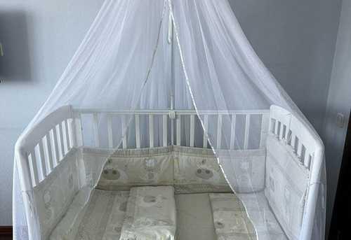 Кровать детская (бук) 120 60 см