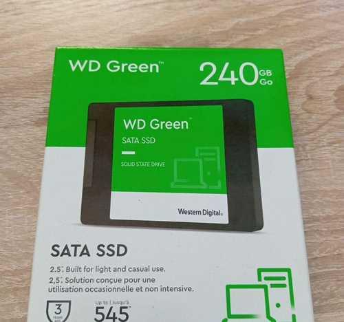 Новый ssd wd green 240gb