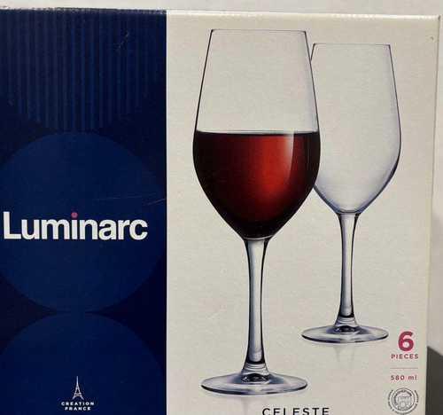 Бокалы для вина Luminarc Celeste 580 мл, 6 шт