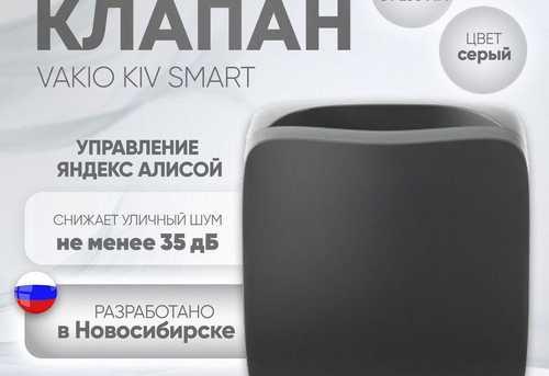 Приточный клапан vakio KIV smart серый