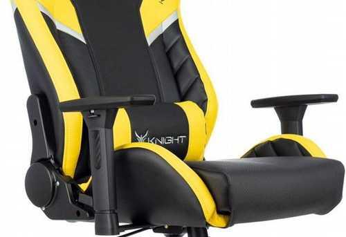 Кресло игровое, Knight Thunder5X, черный,желтый