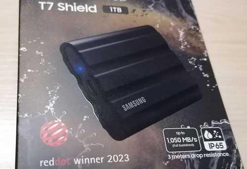 Док1 тб внешний ssd samsung t7 shield, usb 3.2