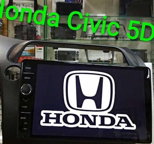 Honda Civic 5D магнитола Android с крутилкой