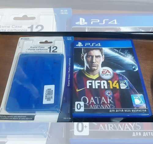 Fifa 14 для PS4 и кейс для картриджей PS Vita