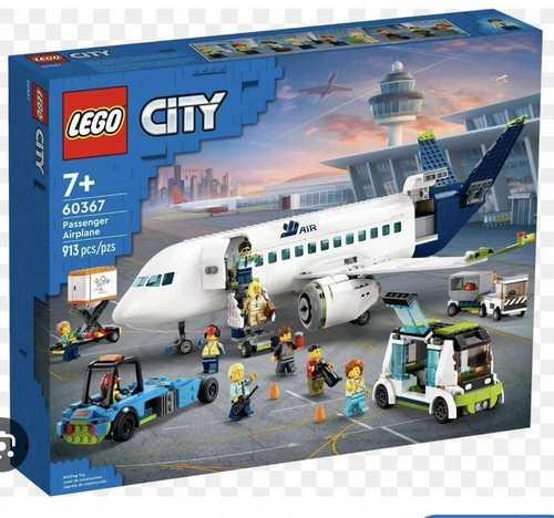 Lego city пассажирский самолет 60367