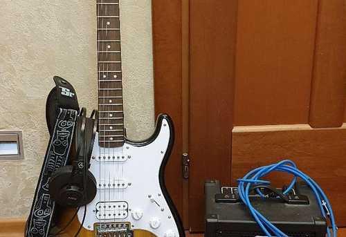 Продам электрогитару fender squier Affinity HSS