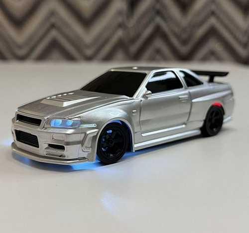 Дрифт машинка 1:43 Nissan GTR R-34