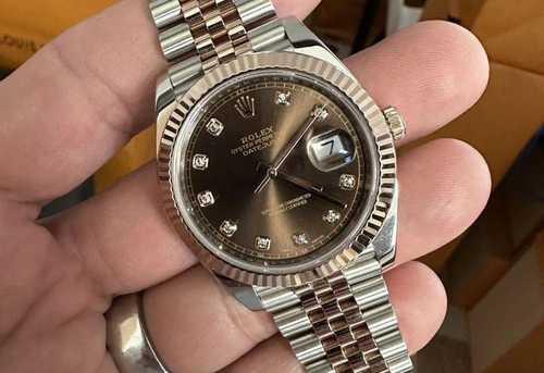 Часы Rolex Datejust 41mm Chocolate Diamond Dial
