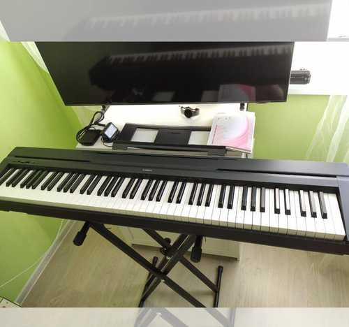 Цифровое пианино yamaha p 45  стойка