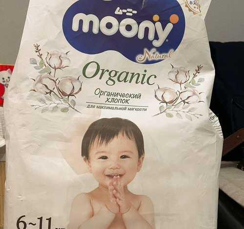 Подгузники moony organic M