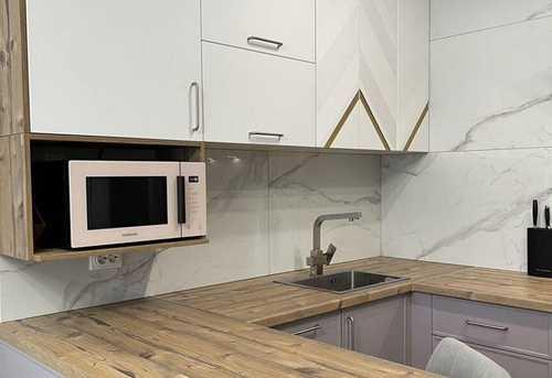 Кухня в стиле IKEA с замером
