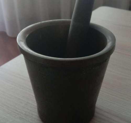 Ступа старинная с пестиком, чугунная