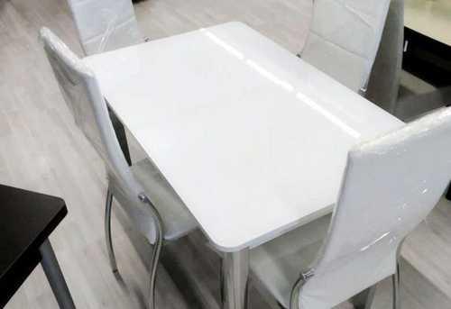 Стол кухонный белый обеденный глянец