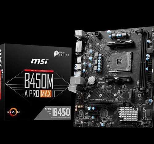 Материнская плата Msi b450m a pro max ii