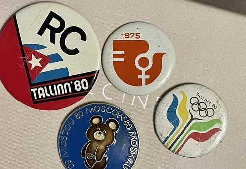 Значки СССР олимпиада 80, мишка