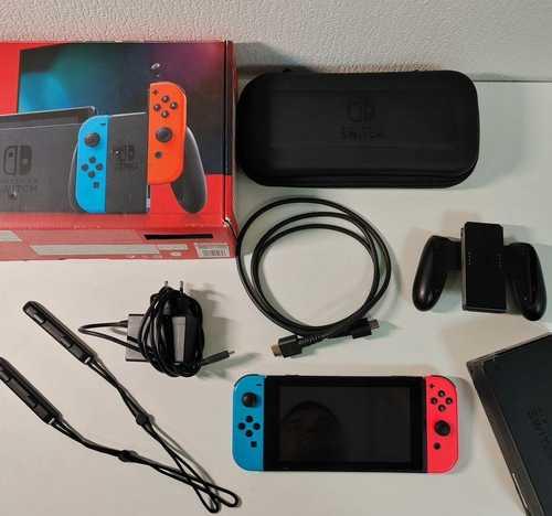 Nintendo switch rev 2 прошитая 128 гигов