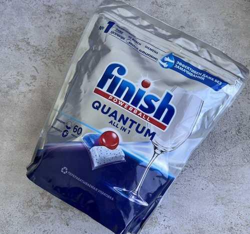 Таблетки Finish Quantum All in 60 штук для пмм