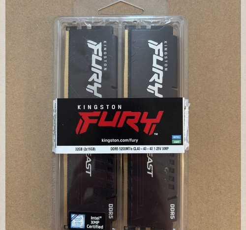 Kingston fury Beast Black KF552C40BBK2-32