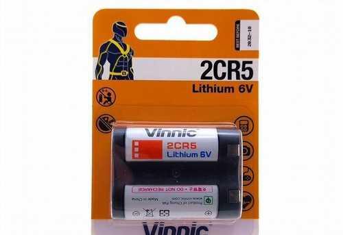 Батарейка литиевая Vinnic 2CR5 Lithium (6V)