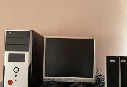 Компьютер с монитором (мышь, клавиатура, колонки)