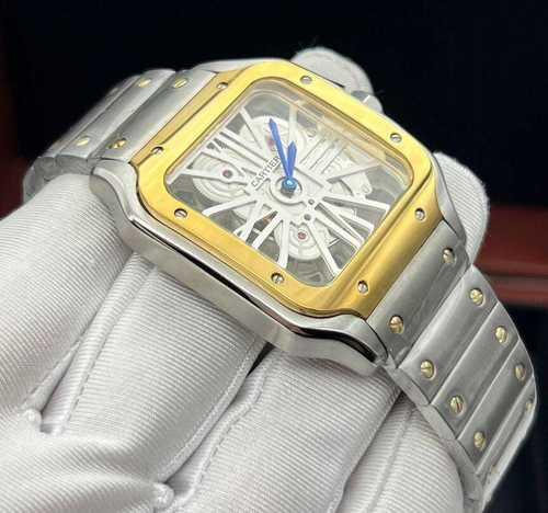 Мужские часы Cartier Santos Skeleton