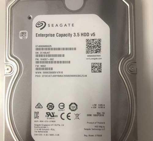 Seagate Enterprise 3.5 SAS 4 tb