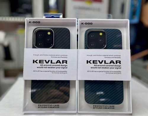 Чехол K-DOO Kevlar на iPhone 13 Pro + Remax Gl-27