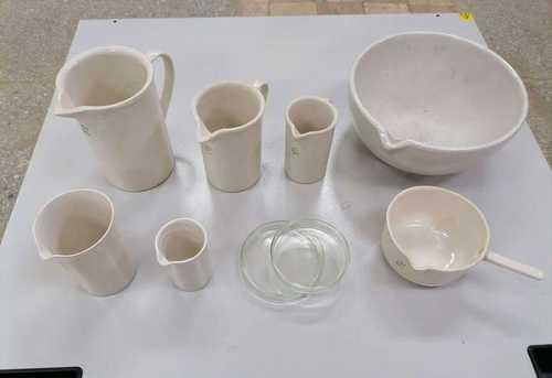 Лабораторная посуда керамика СССР