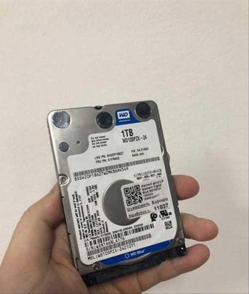Жесткий диск 2.5 WD Blue 1TB 5400rpm