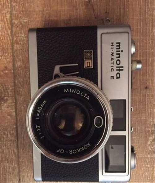 Плёночный фотоаппарат Minolta HI-matic E