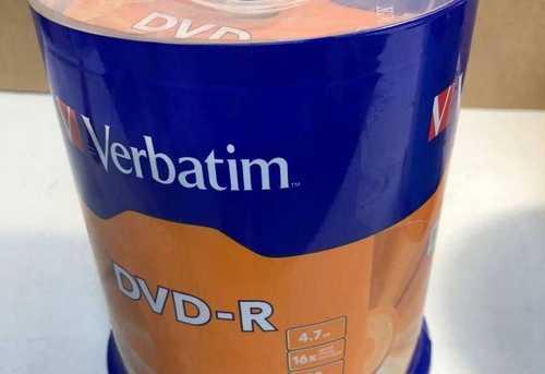 Болванки Диски DVD-R 4,7Gb 16x 100шт в упаковке
