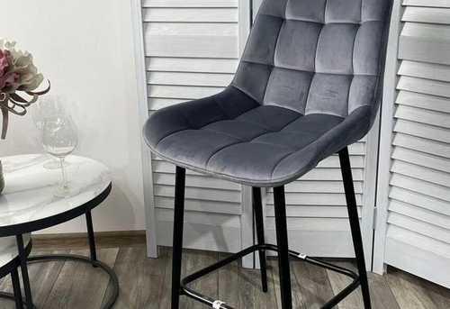 Полубарный стул хофман, цвет H-14 Серый, велюр