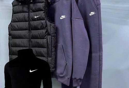 Спортивный костюм Nike с жилеткой+ водолазкой
