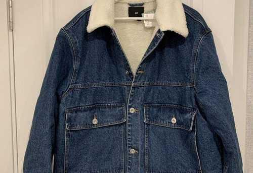Джинсовая куртка мужская утеплённая H&M