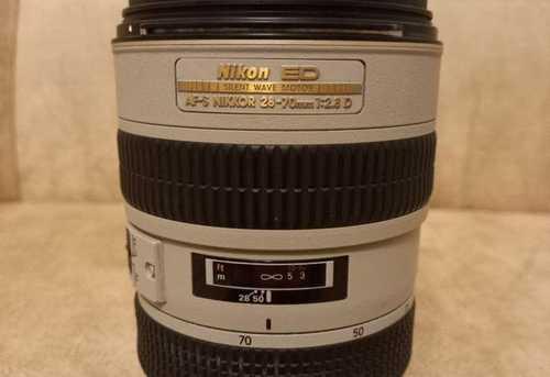 Объектив Nikon 28-70 AF-S F. 2.8 IF D ED серый