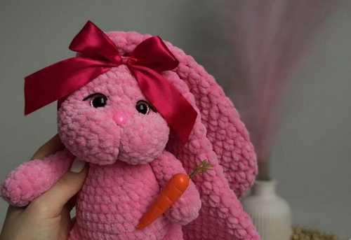 Зефирный зайка с большими ушами игрушка
