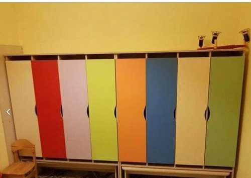 Шкафчики для раздевалки детского сада