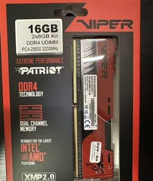 Patriot Viper Elite II 8Gb DDR4 3200MHz
