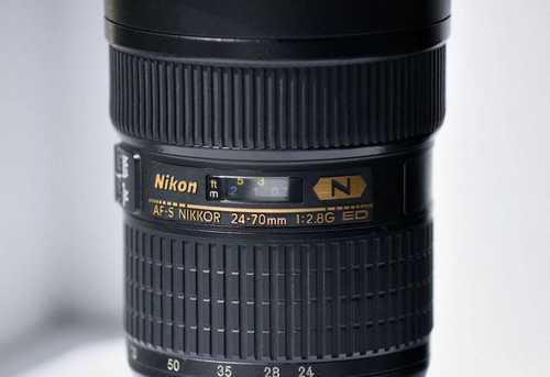 Объектив Nikon Nikkor AF-S 24-70 mm f / 2.8G ED