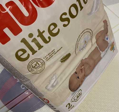 Подгузники huggies elite soft 2 (4-6 кг)