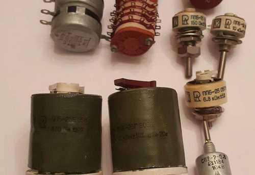 Резисторы переменные, галетные переключатели СССР