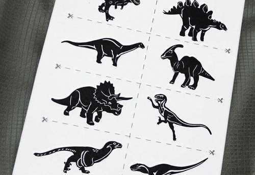 Временные переводные татуировки Динозавры