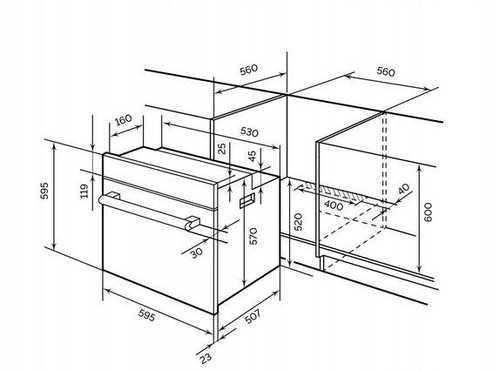 Духовый шкаф, 5-функций LEX EDM 051 BL, chao000367