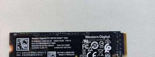 Твердотельный накопитель Western Digital 512Gb