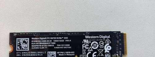 Твердотельный накопитель Western Digital 512Gb