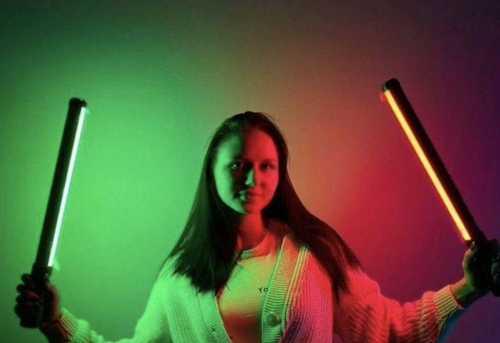Rgb light stick,свет для фото и видео+штатив новые