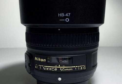 Объектив AF-S Nikkor 50 mm f/1.8G